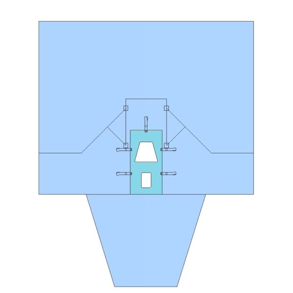 Laparotomy/Pelviscopy Drape w/ Attached Leggings | Alleset