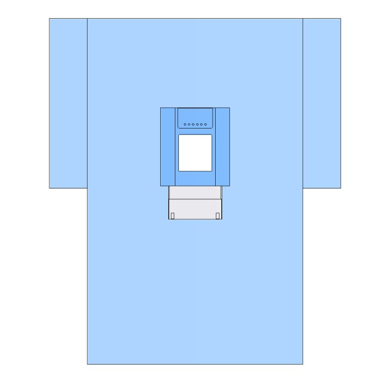 Laparoscopic Cholecystectomy Drape w/ Instrument Pouch | Alleset