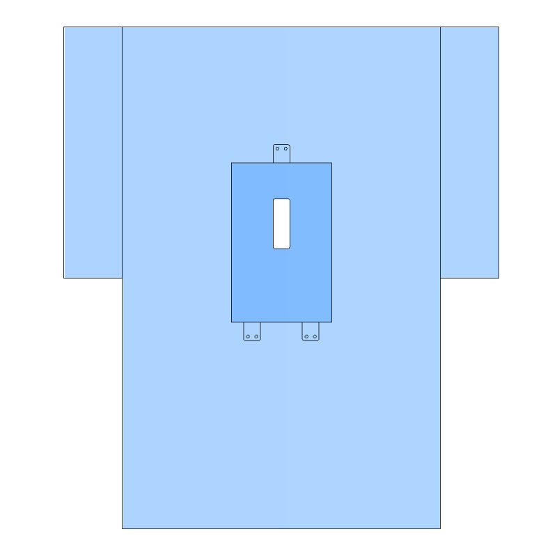 Laparotomy Drape w/ Armboard Covers | Alleset